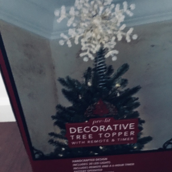 unbranded | Holiday | Nw Pre Lit Tree Topper With Remote Controltimer ...